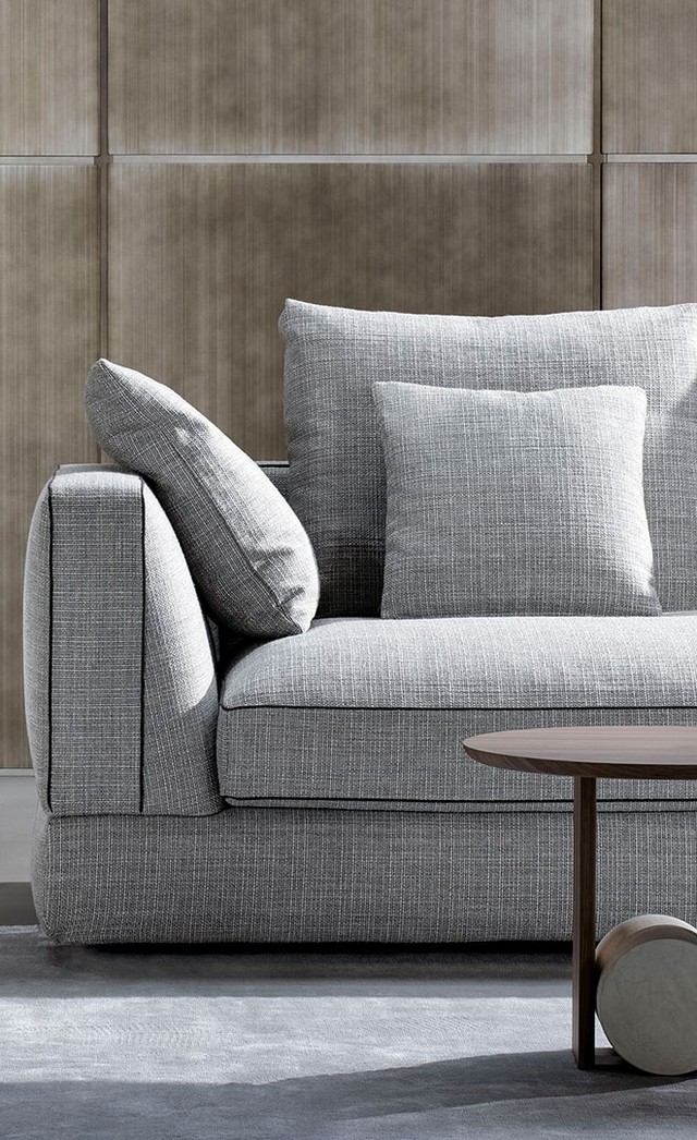Modern design sofa Liam - High back sectional sofa Bonaldo