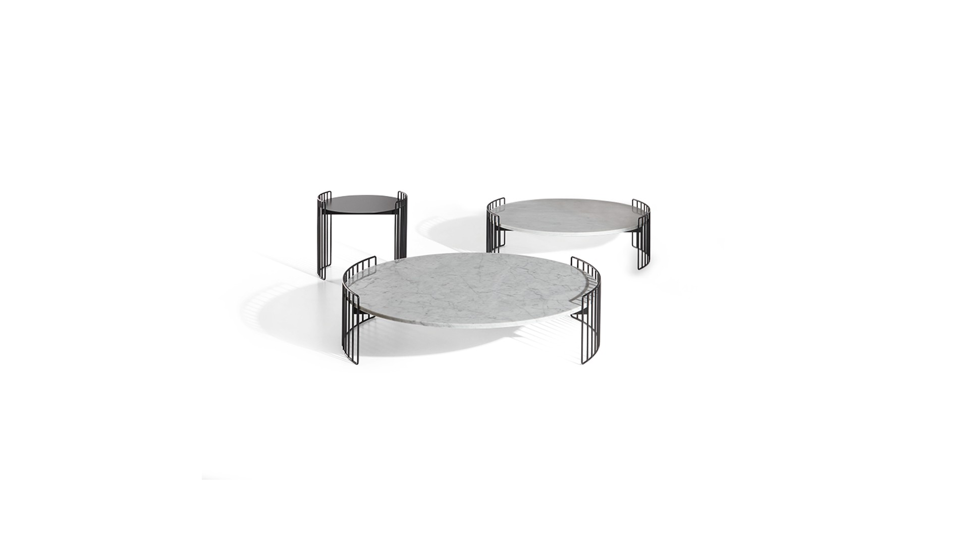 Harpe: living spaces round coffee table | Bonaldo